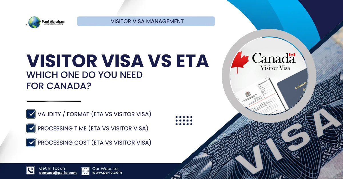 Visitor Visa vs eTA: Which One Do You Need for Canada? – Paul Abraham ...